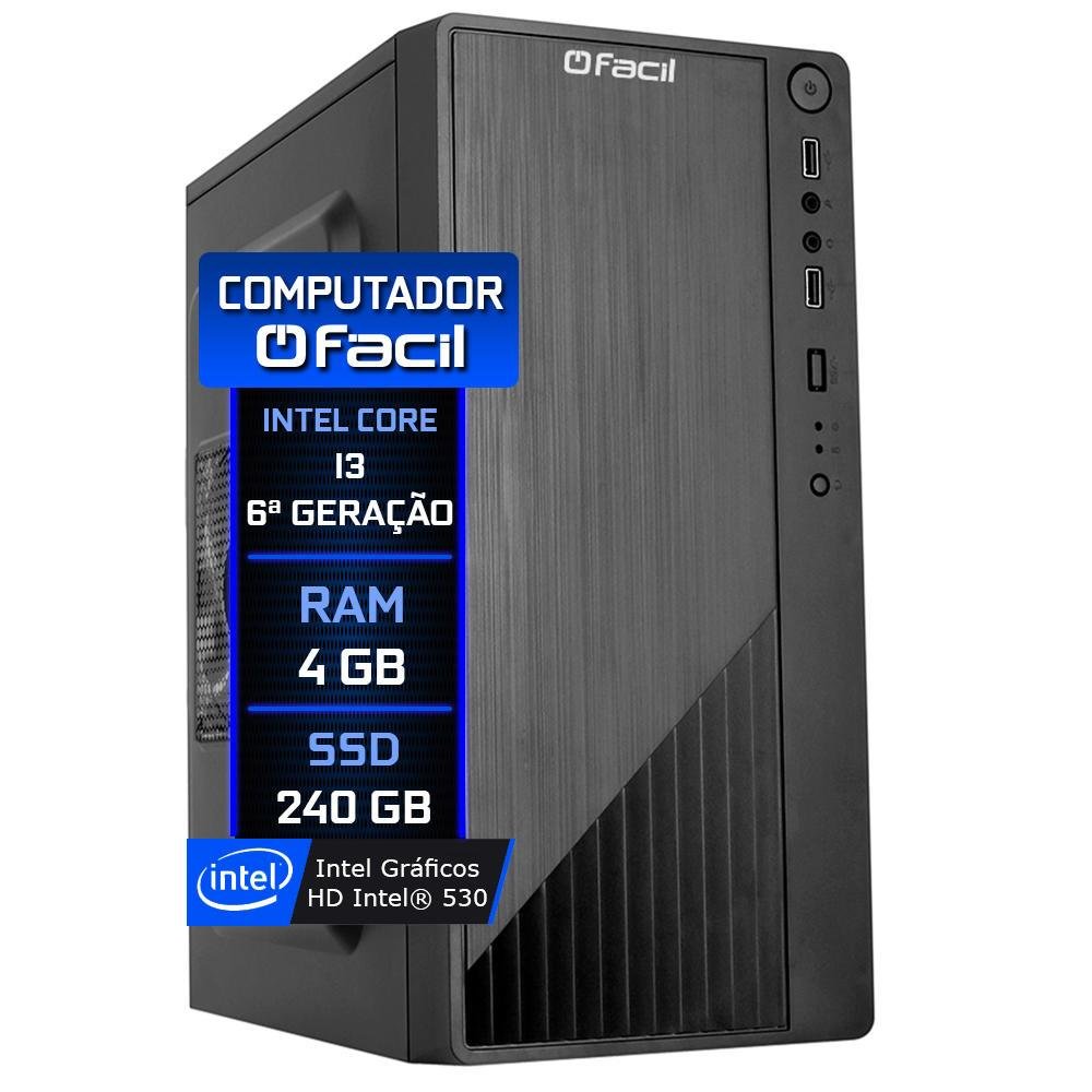 Computador Fácil Intel Core I3 6 Geraço 4GB KaBuM