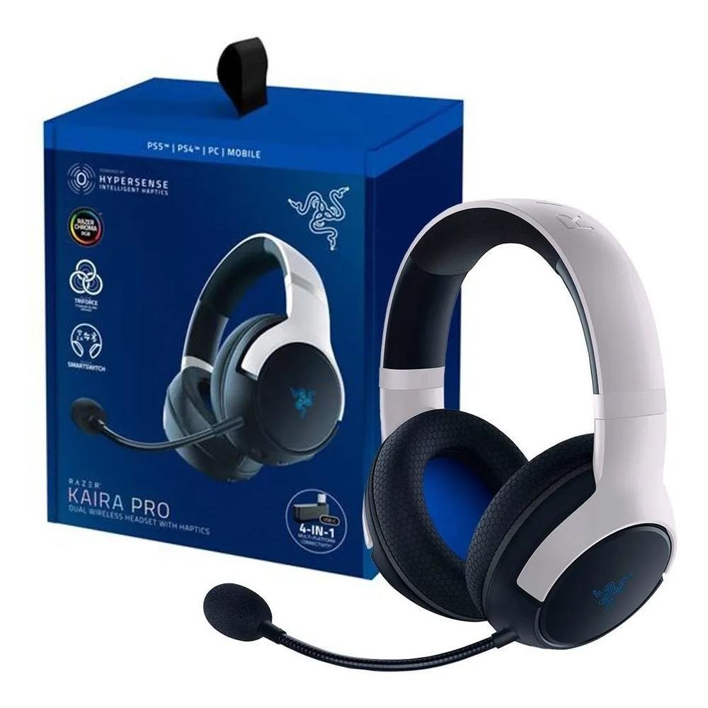 Headset Razer Kaira Pro Wireless Para Xbox White Razer Escorrega O Preço