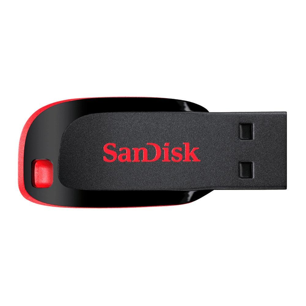 Pen Drive 64GB USB 20 Cruzer Blade Sandisk KaBuM