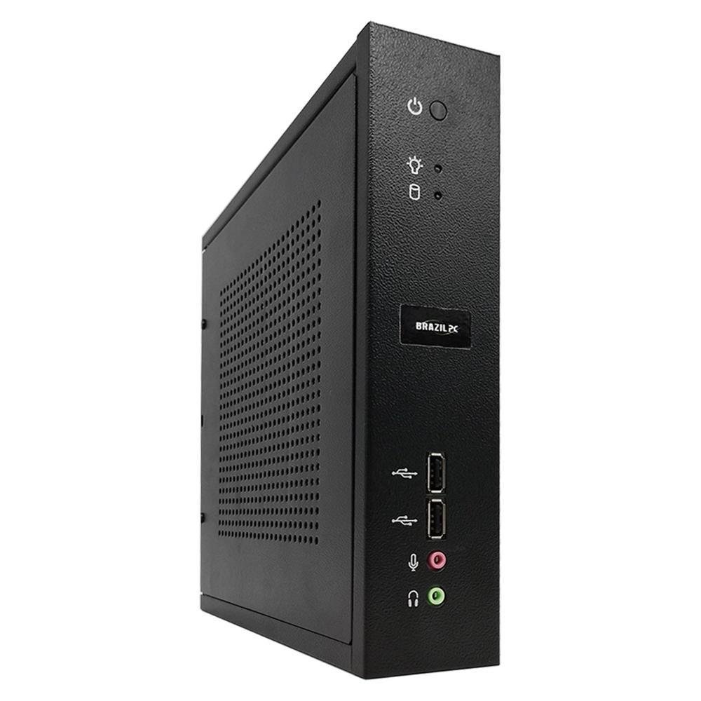 Gabinete Slim Brazil Pc Micro ITX USB Preto | KaBuM!