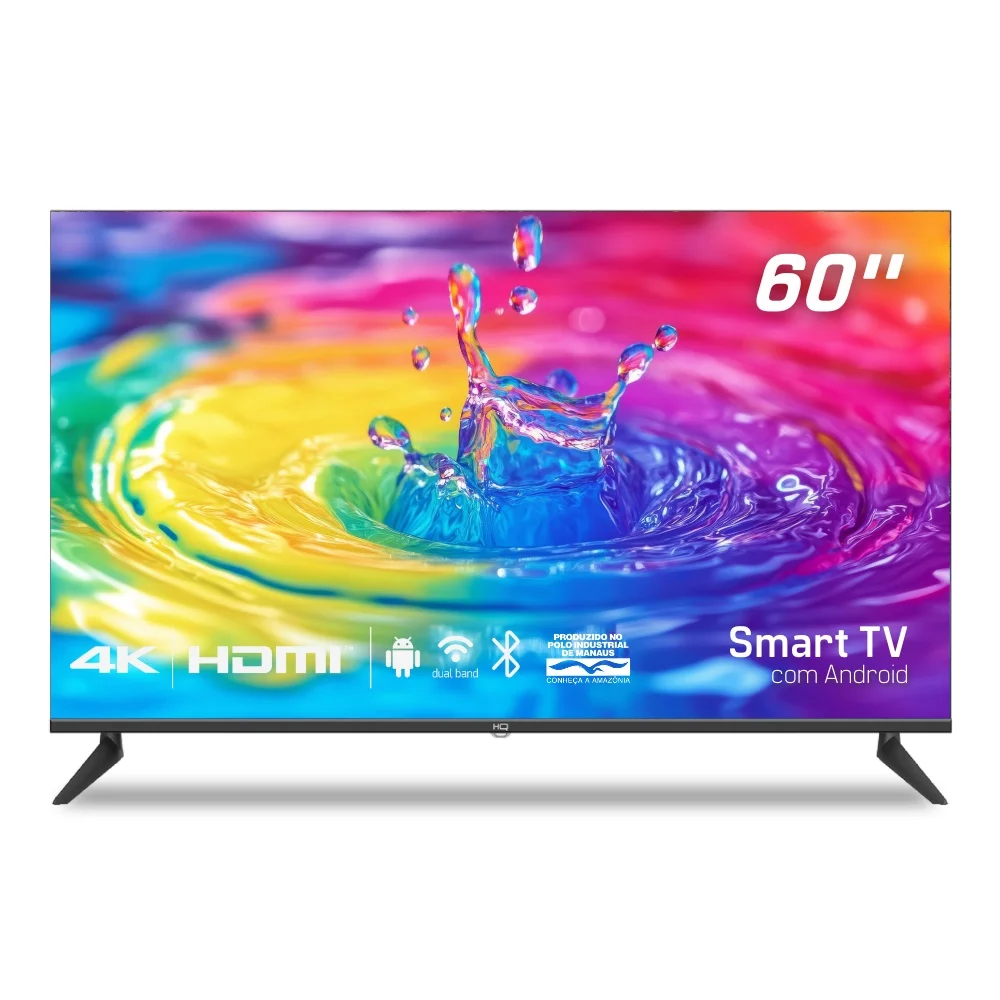 Smart TV 60 Polegadas Hq Led 4K KaBuM