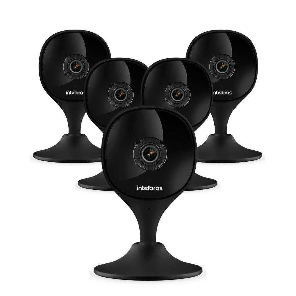 5 Câmeras Ip Wi-fi Imx C Black Intelbras Full Hd 2mp Preta | KaBuM!