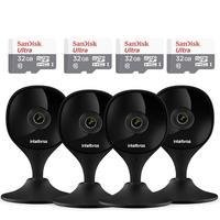 4 Câmeras Ip Wifi Imx Black Intelbras 4 Carto