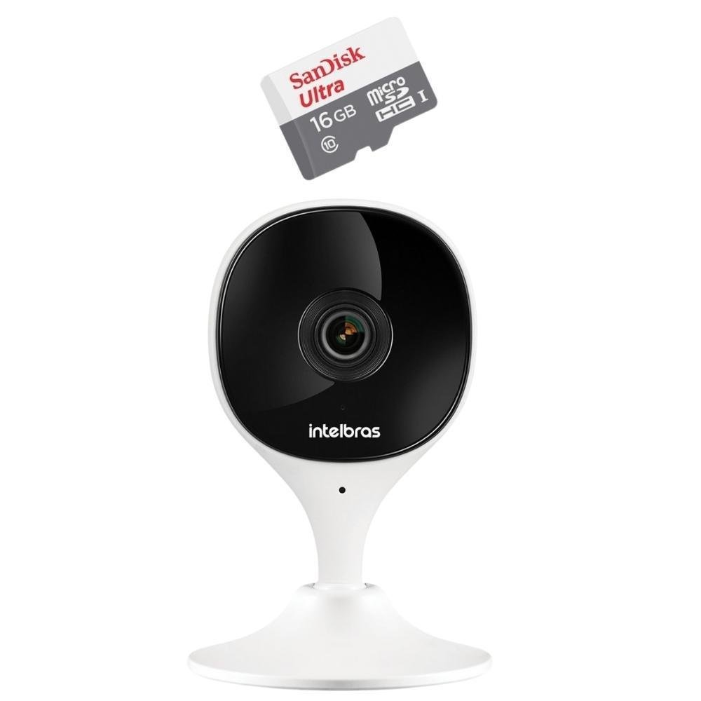 Câmera Wi-fi IP IMX C, Intelbras Mibo + Cartão 16GB Ultra | KaBuM!