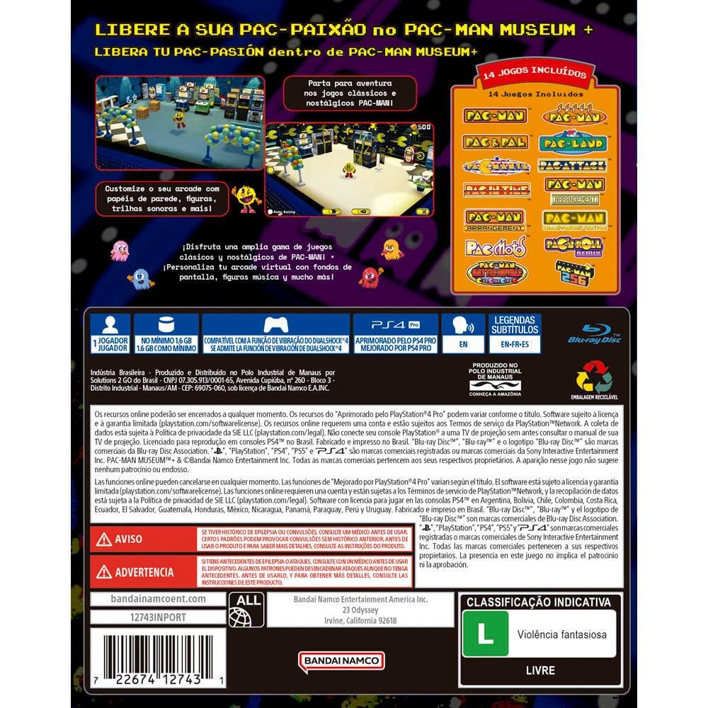 Jogo Pacman Museum PS4 KaBuM