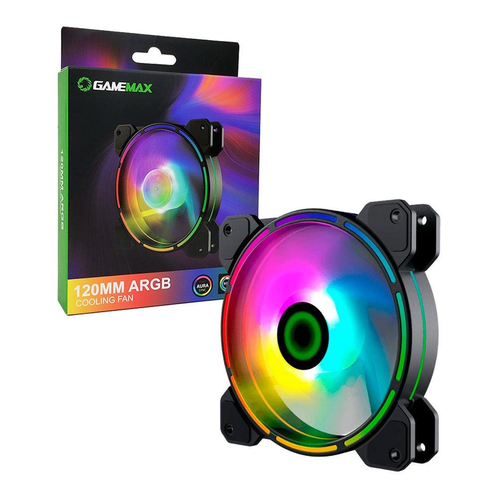 Cooler Fan Gamemax Fn12rainbowd 120mm KaBuM