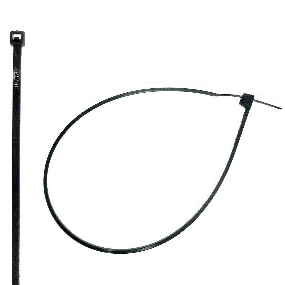 Abra adeira Nylon 3 X 100mm C 100 Pcs Preta KaBuM 