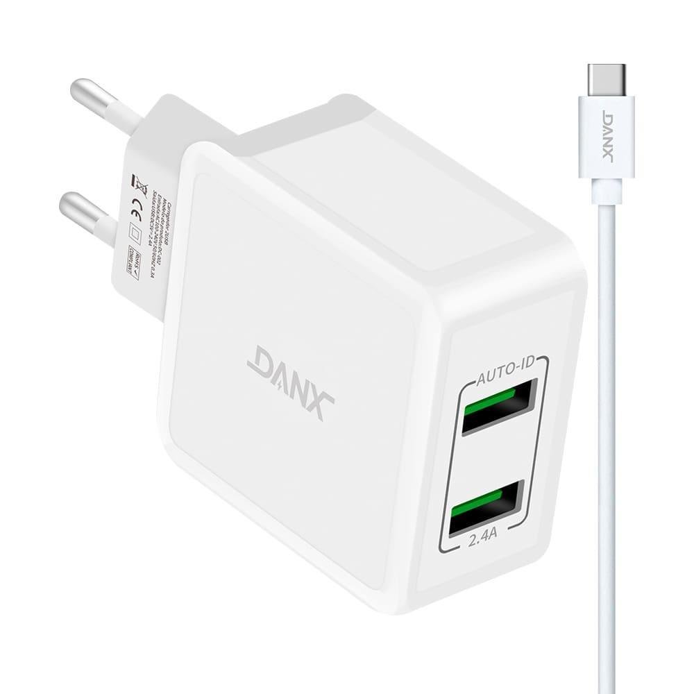 Carregador Tipo C, 2 Portas - DC21T| KaBuM!