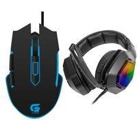 Mouse Gamer Fortrek M5 + Headset Fortrek Hawk | KaBuM!