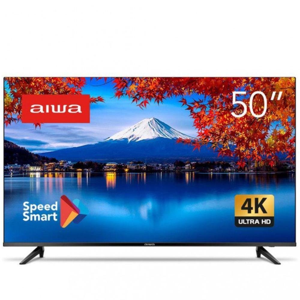 Smart TV AIWA 50 Polegadas 4K Borda Infinita
