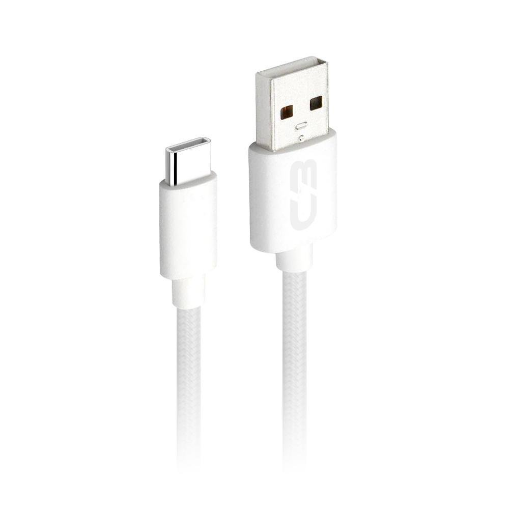 Cabo USB C3tech P Tipo C 1mt 2A Branco KaBuM