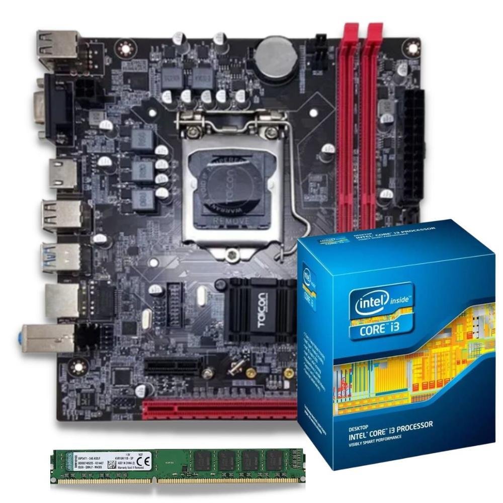 Kit Placa Me HDMI Core I3 Cooler Memória 8GB