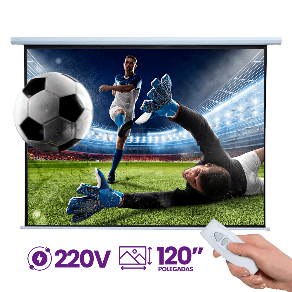 Tela de Projeção Tronos 120 Polegadas| KaBuM!