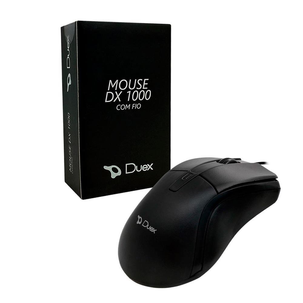 Mouse Duex Dx 1000, USB 2.0, 800dpi, Preto| KaBuM!