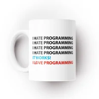 Caneca I Hate Programming Geek nerd KaBuM