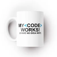 Caneca My Code Works Geek nerd KaBuM