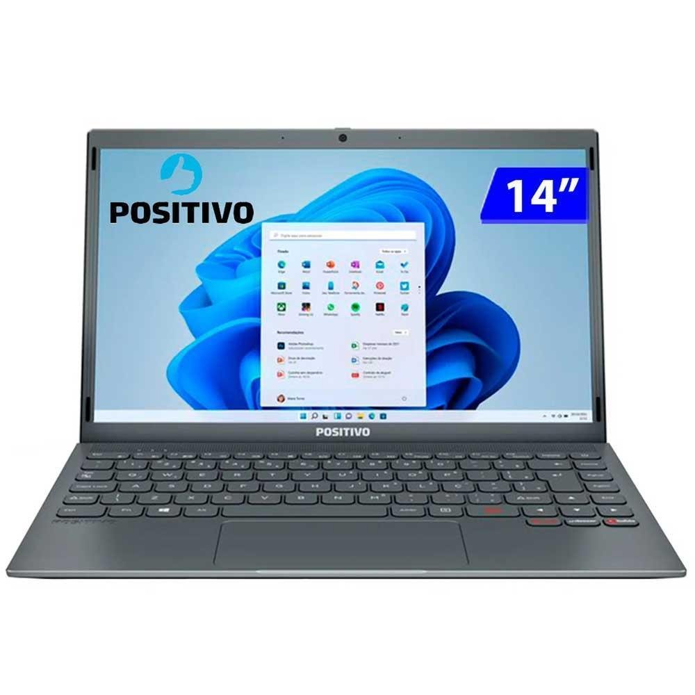 Notebook Positivo 64GB Windows 11 Office KaBuM