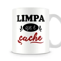 Caneca Dev Limpa Que É Cache 325 ml KaBuM