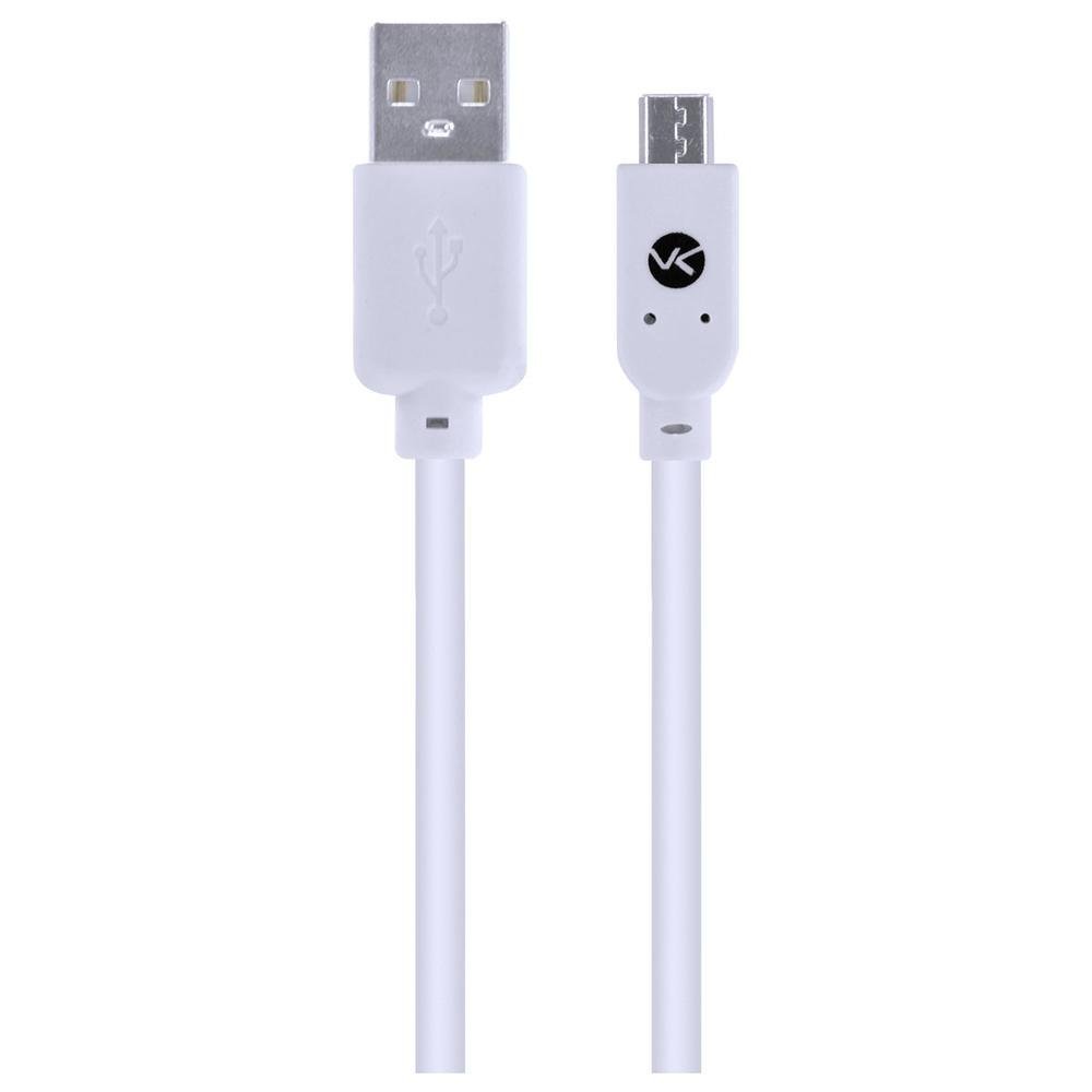 Cabo USB X Micro USB B 20 5 Pinos 2 Metros Branco Cabo USB X Micro USB B 20 5 Pinos 2 Metros Branco