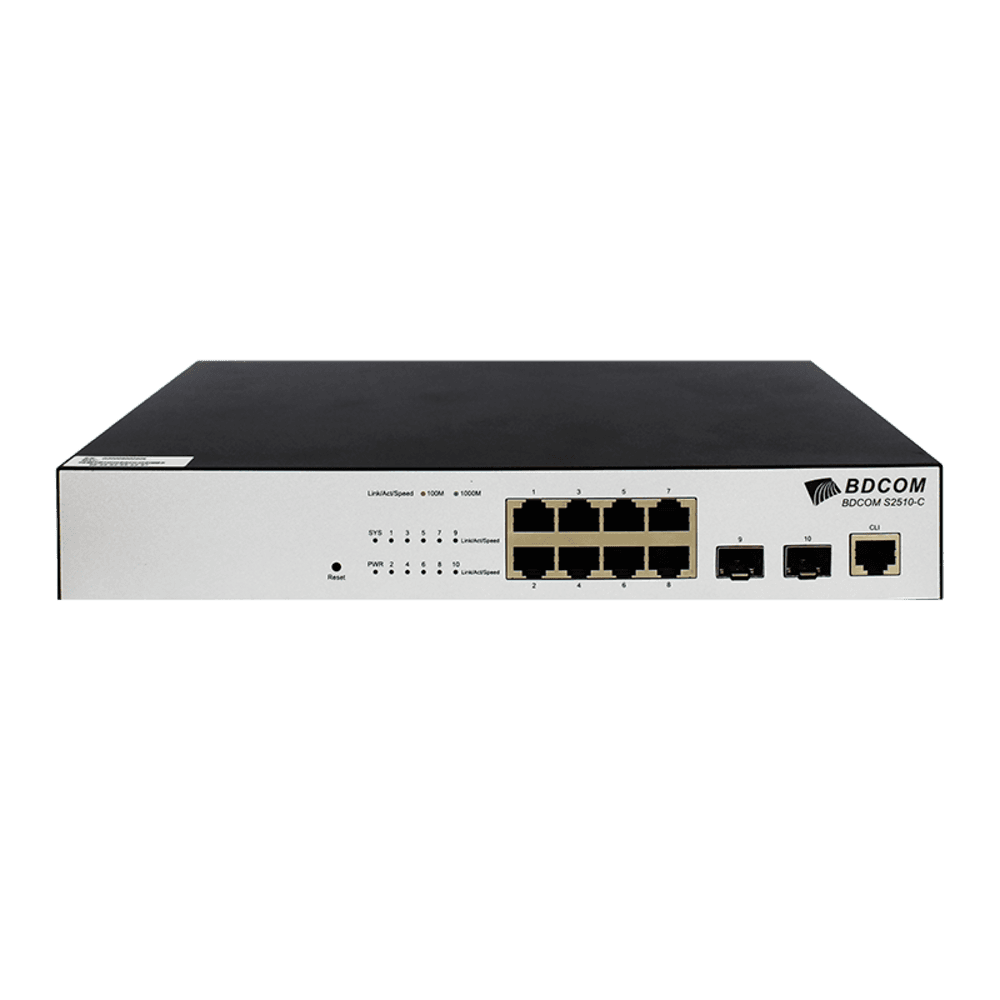 Switch Bdcom S2510-c 8 Portas + 2 Sfp | KaBuM!
