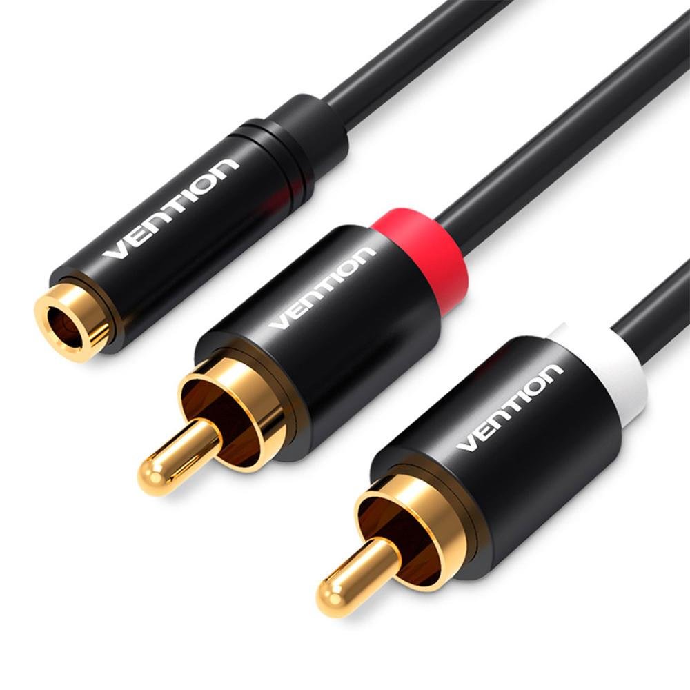 Cabo Adaptador 2 RCA p P2 Profissional 15M KaBuM