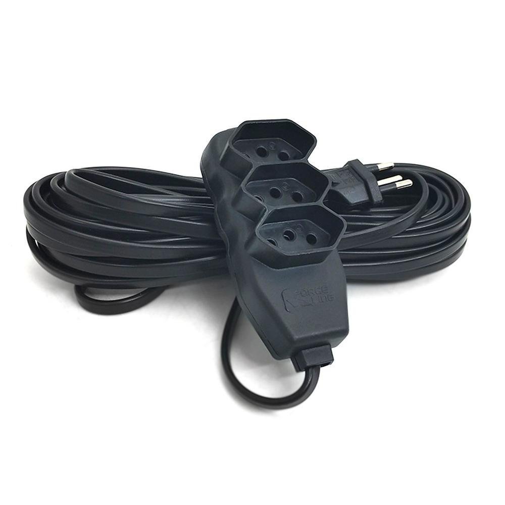 Extenso Elétrica Tripolar 5M 3 Tomadas KaBuM