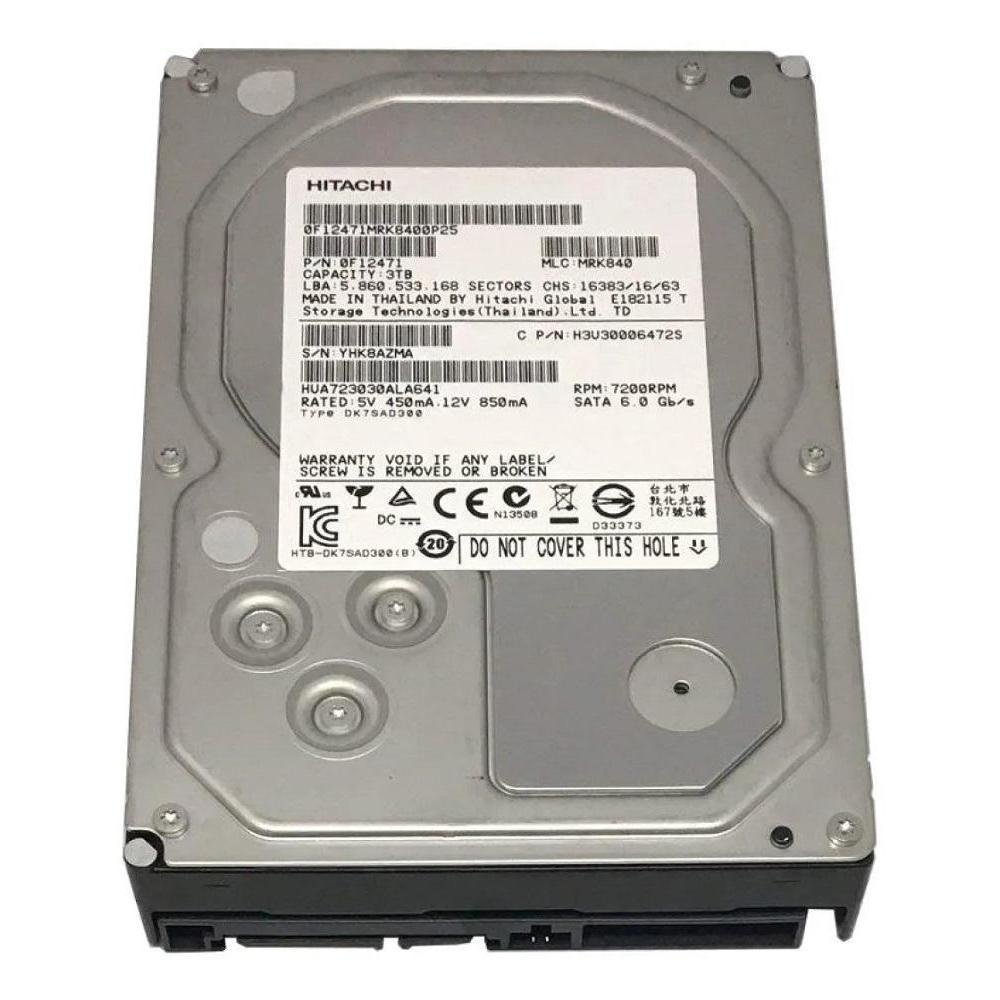 HD Sata 3 3TB Hitachi Ultrastar 7k3000 Hua723030ala641 - Escorrega o Preço