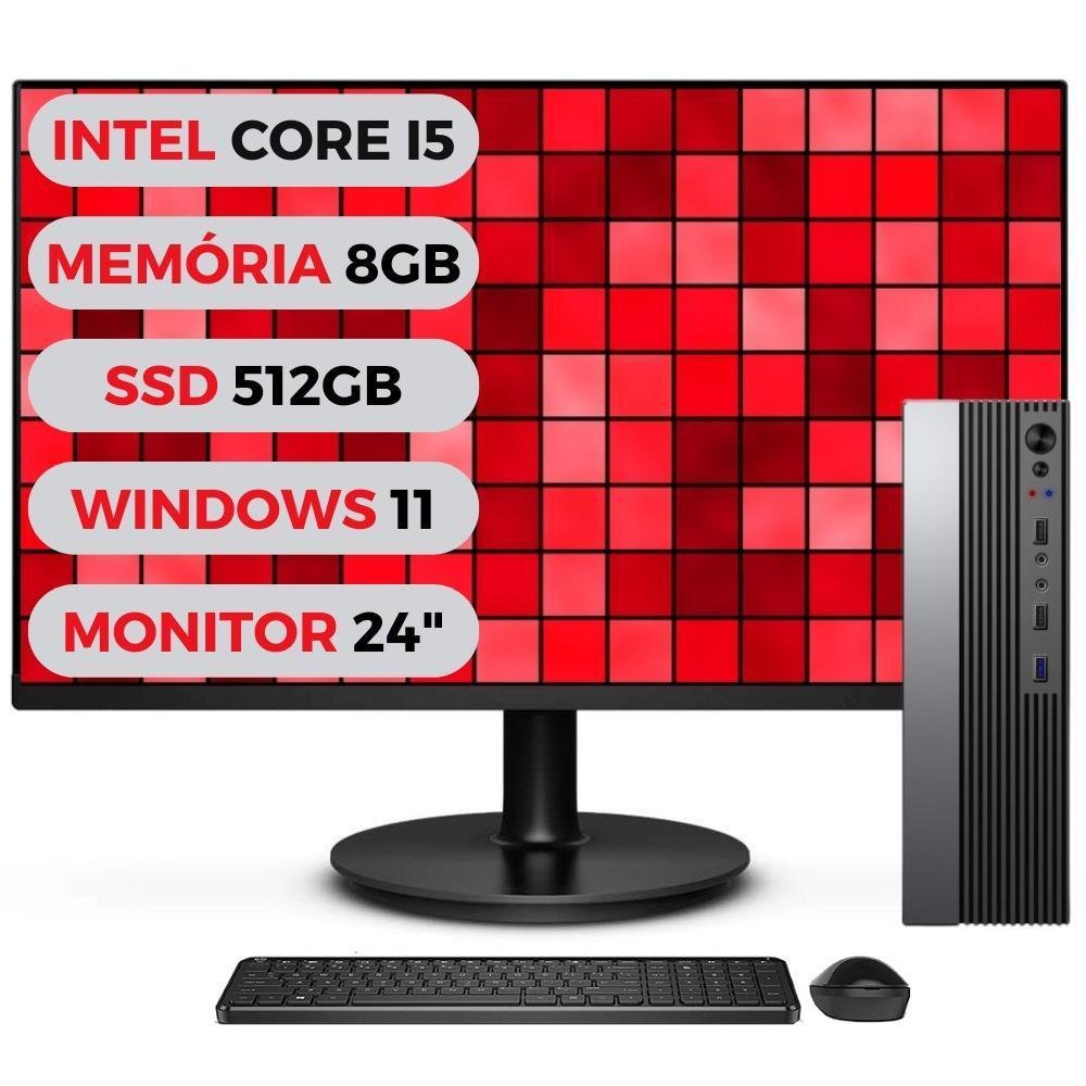 Computador 3green, Windows 11 Professional, Monitor Led 24'' | KaBuM! Computador 3green, Windows 11 Professional, Monitor Led 24'' | KaBuM!