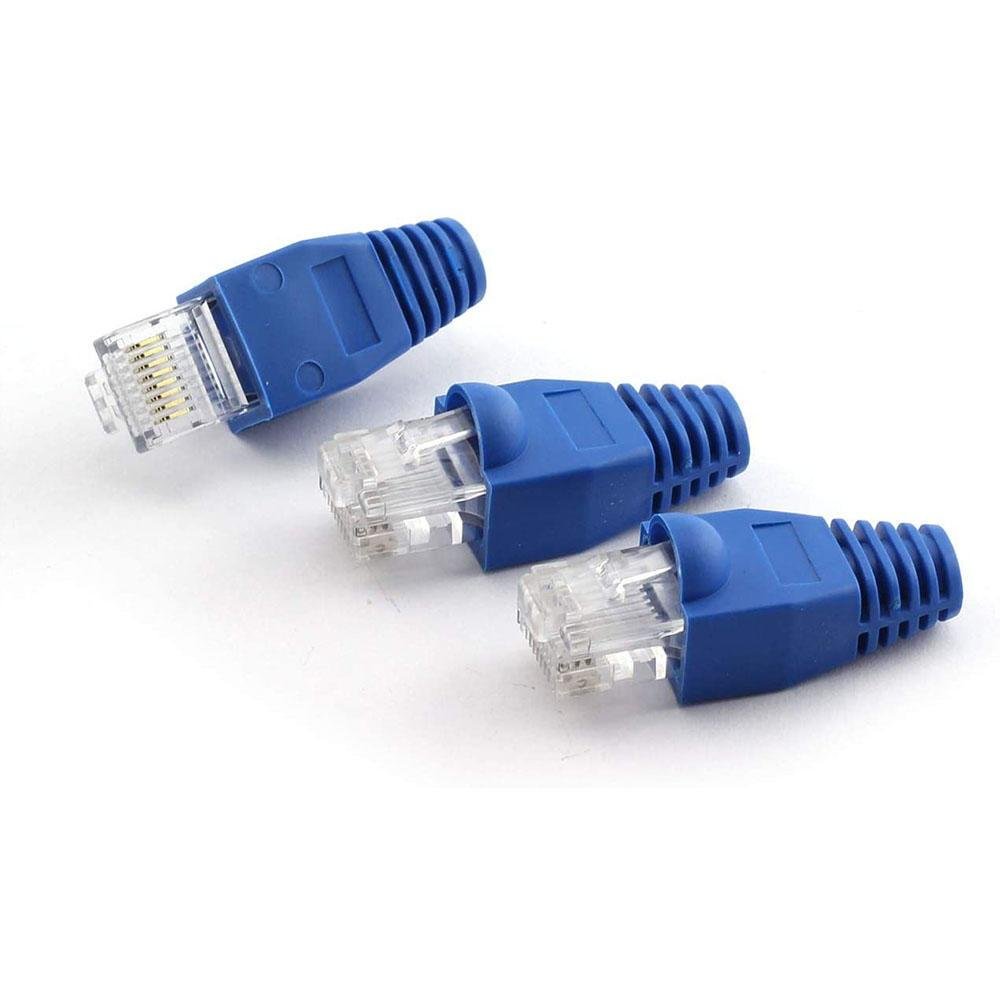 Conector Rj45 Com Capa Snap Blue | KaBuM!