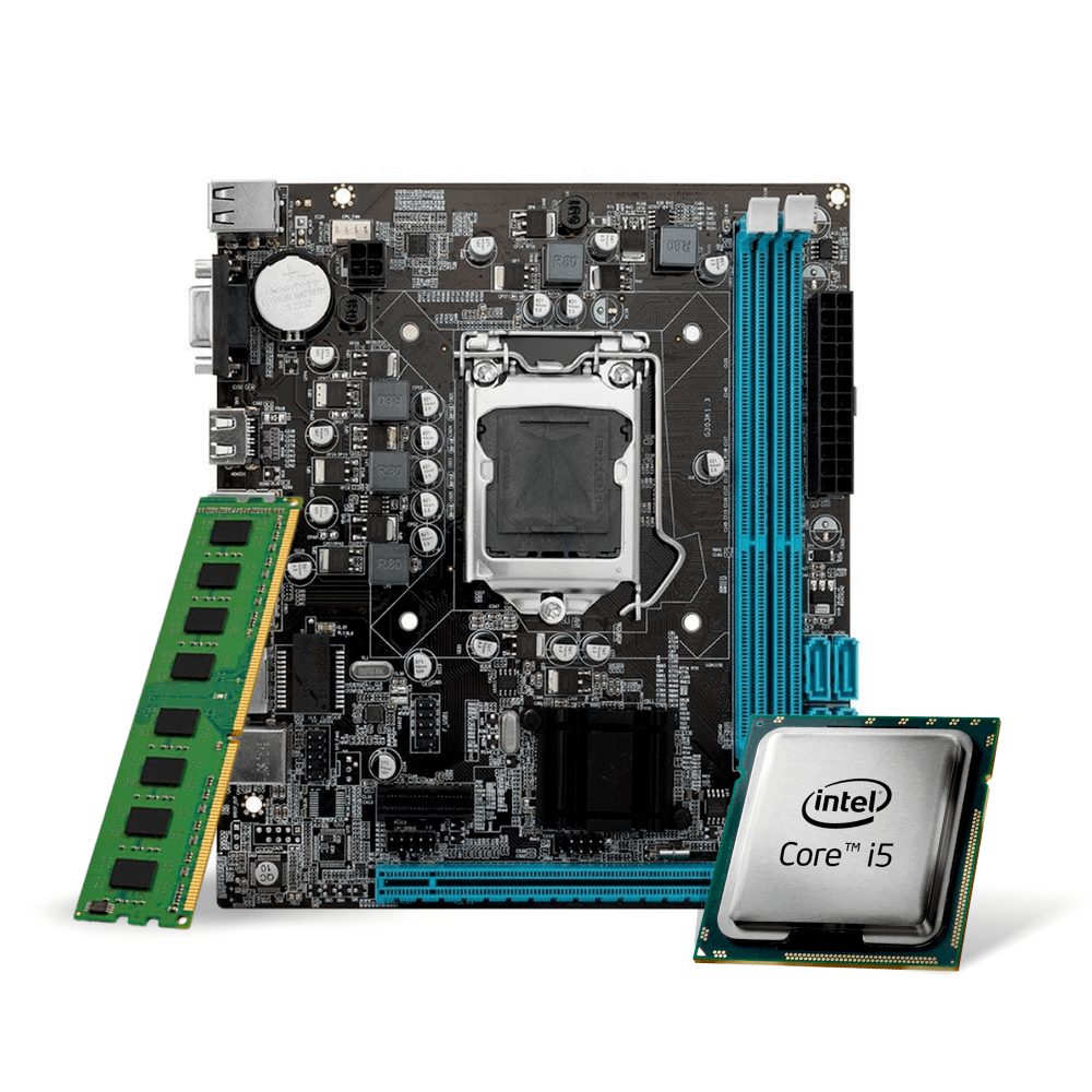 Kit I5 Placa Mae H55 + Processador I5 760 + 8gb Ddr3 - Escorrega o Preço