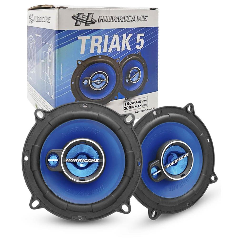 Kit Alto Falante Hurricane Triaxial Triak, 5 Polegadas| KaBuM!