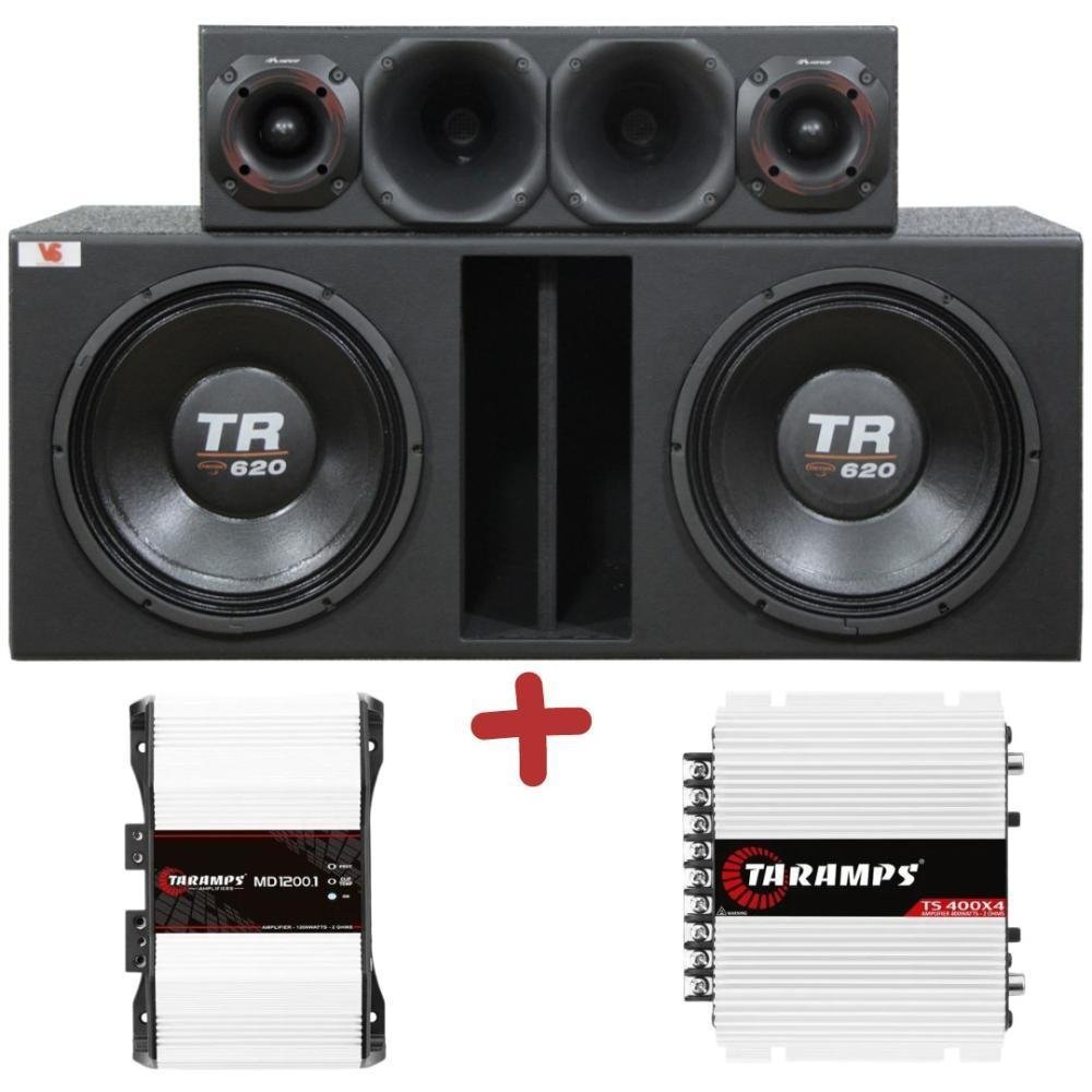 Caixa Trio Vinisound 12", Triton, Corneteira | KaBuM!