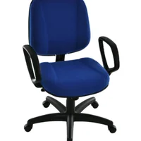 Cadeira Office Diretor Linha Classic Azul KaBuM