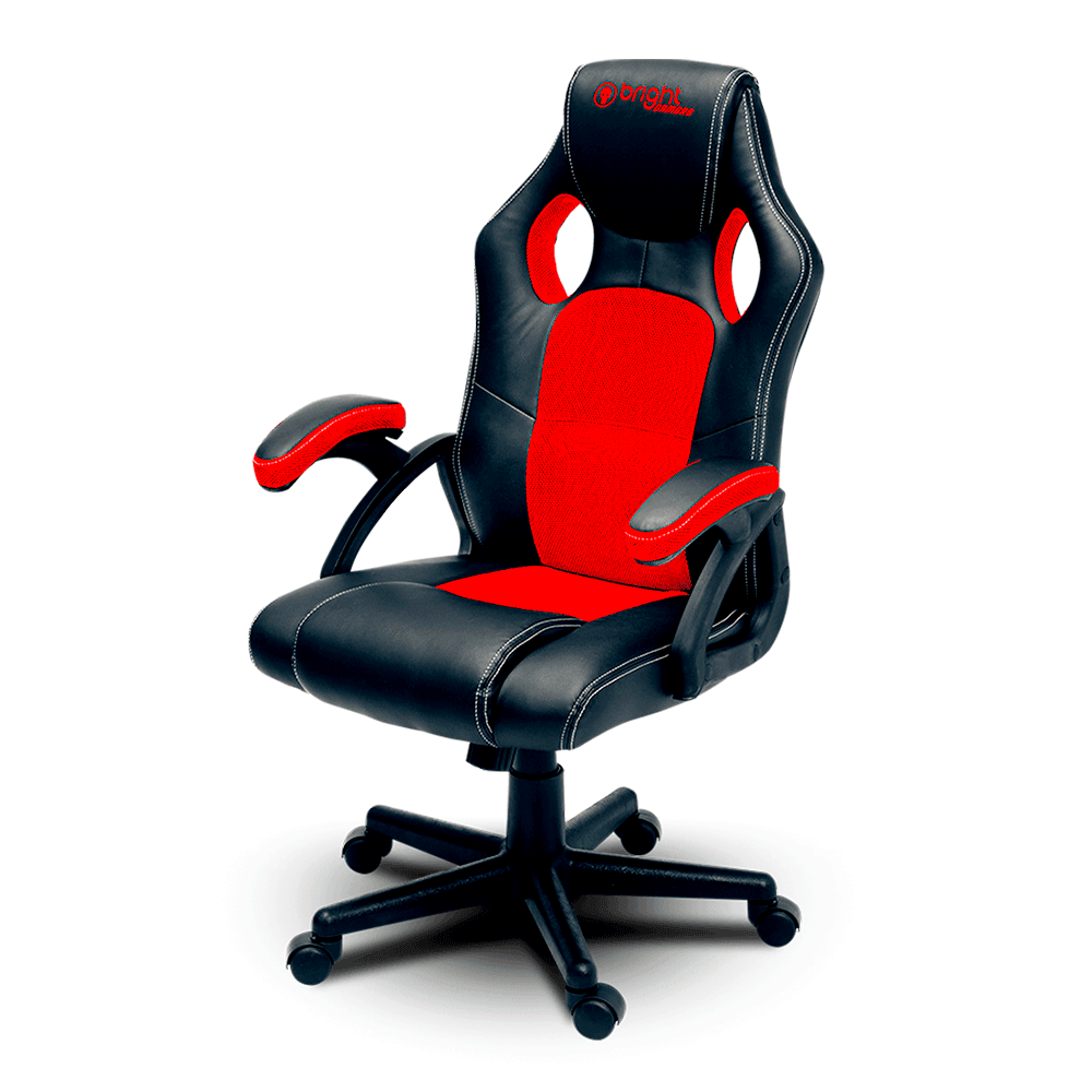 Cadeira Gamer Bright, Ergonômica - Vermelho | KaBuM!