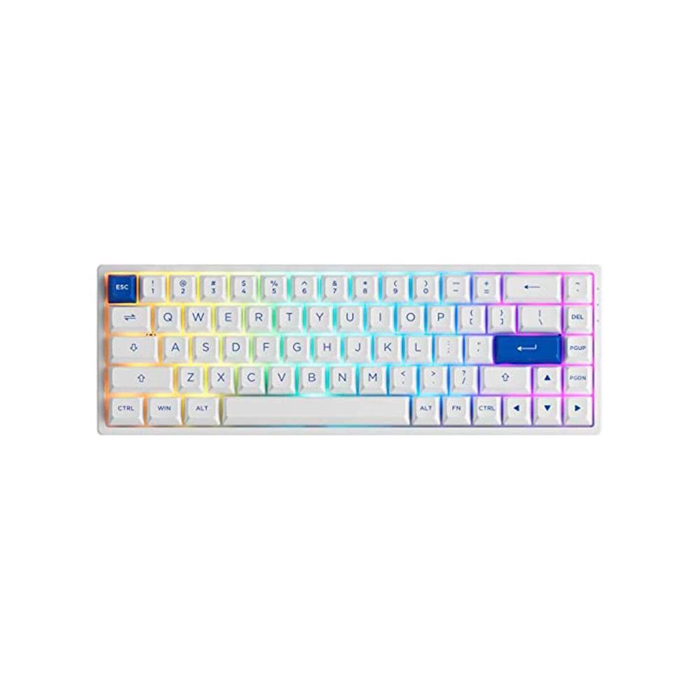Akko 5075B Plus V2 azul em branco 75% quente trocável multi-modos RGB ...