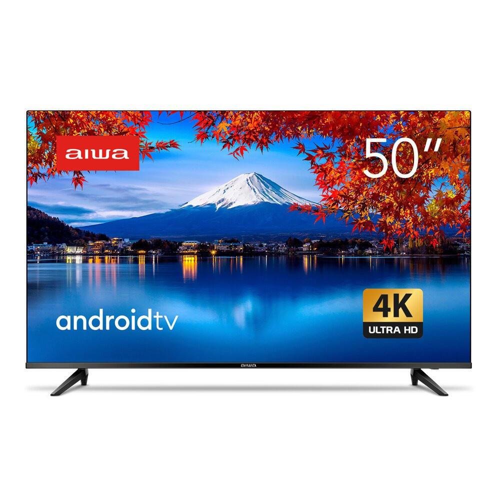 Smart TV Aiwa 50 Pol Android DLED 4K Bl02 KaBuM