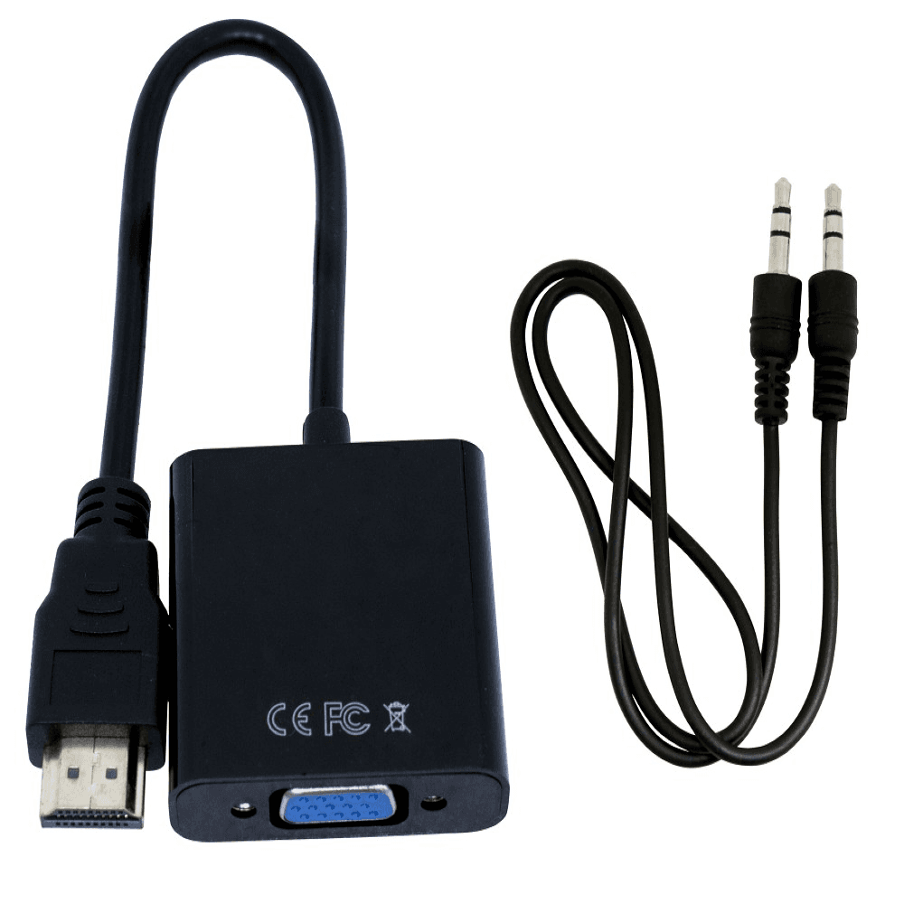 Cabo Conversor VGA P/ HDMI + Cabo De Áudio P2 | KaBuM!