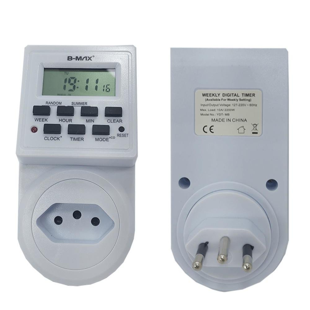 Timer Temporizador Bmax Digital LCD 2200W KaBuM