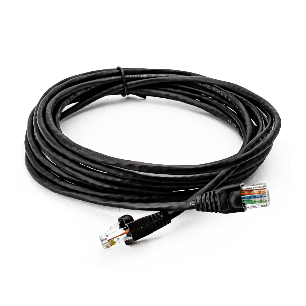 Cabo De Rede Nexans Cat5e Montado, 8M, Preto | KaBuM!