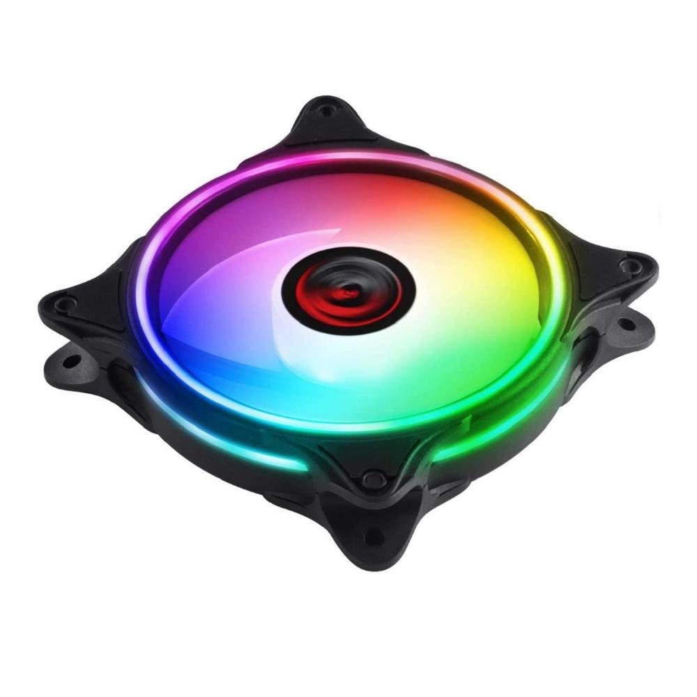 Fan Cooler Para Gabinete Gamer Huracan H2 120mm Rgb Pcyes 6 Pinos ...