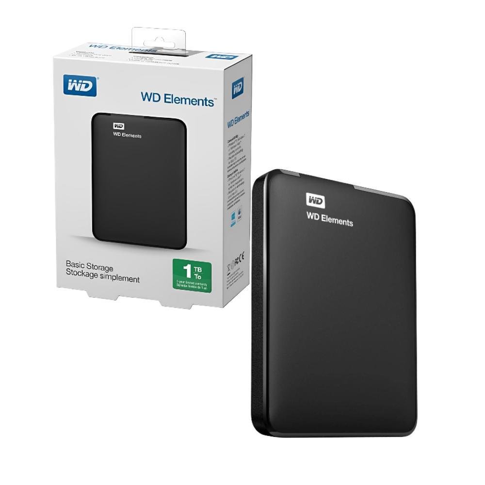 HD Externo Western Digital 1TB USB 30 Elements