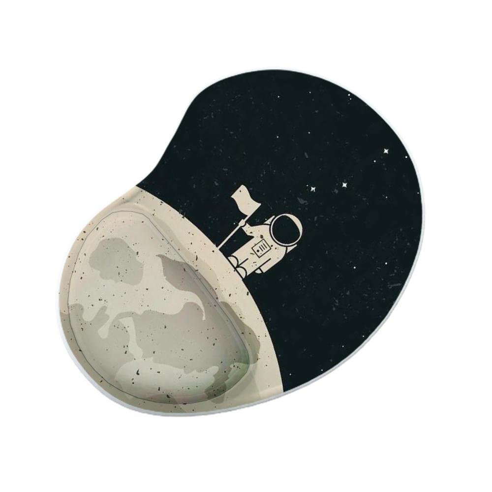 Mouse Pad Gota Lua Astronauta Bandeira KaBuM