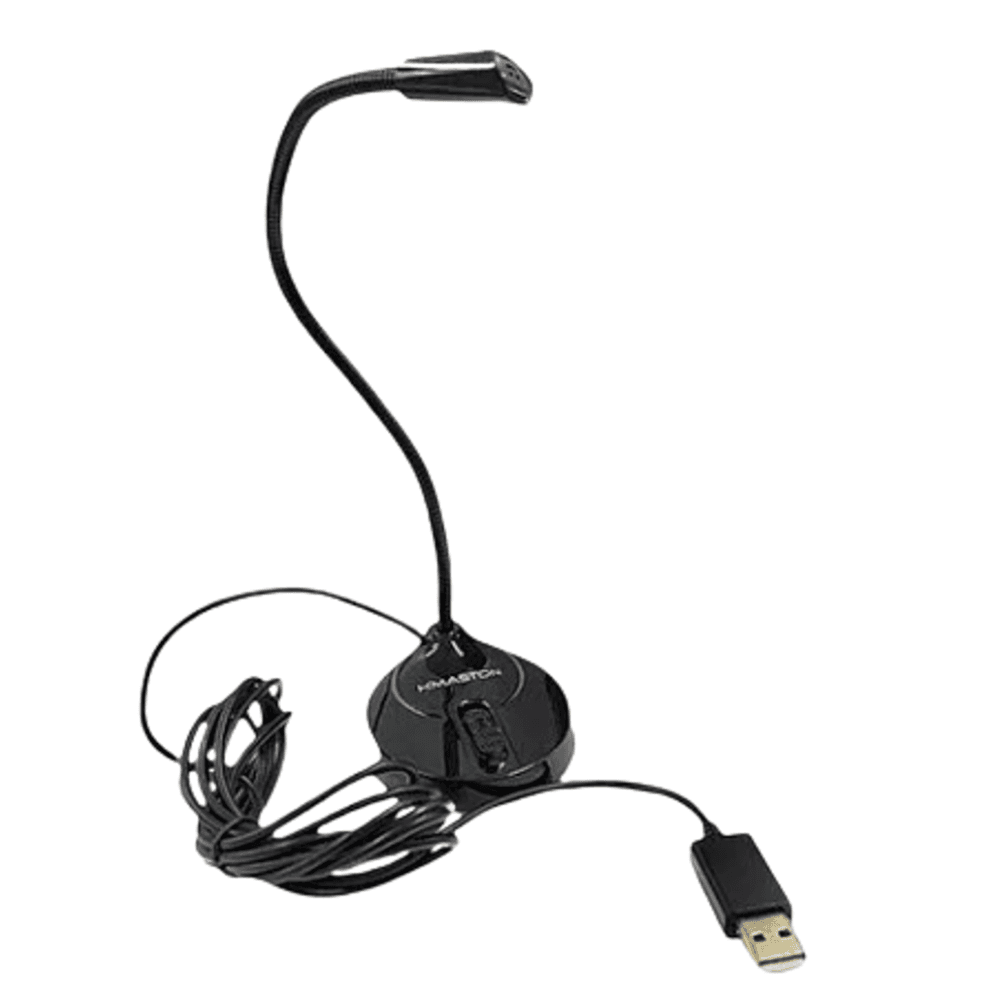 Microfone De Mesa USB Para GamerLed RGB