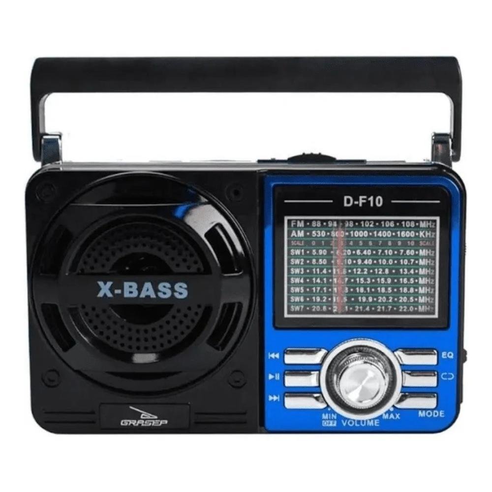 Rádio Retrô Bluetooth Am Fm Portátil Tomada Pilha