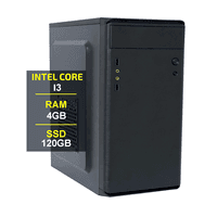 PC Desktop Intel Core I3 4GB SSD 120GB KaBuM