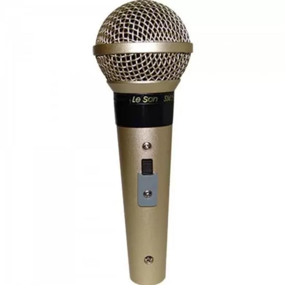 Microfone Profissional Leson Sm58 P4 Clássico