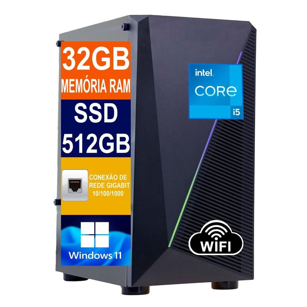 Computador Intel Core I5 7500 32GB KaBuM
