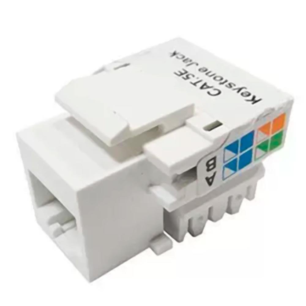 Conector Rj45 Keystone Cat 5e Branco KaBuM