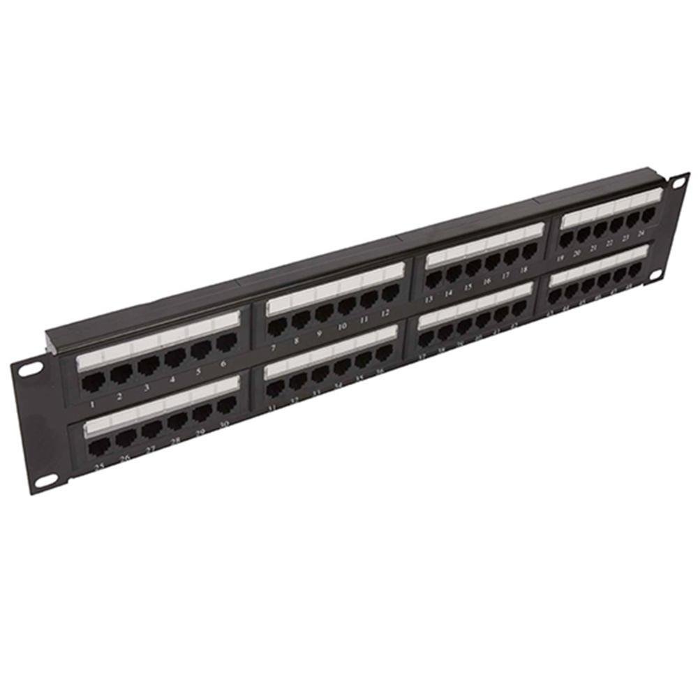 Patch Panel 48 Portas Cat 6e Seclan KaBuM