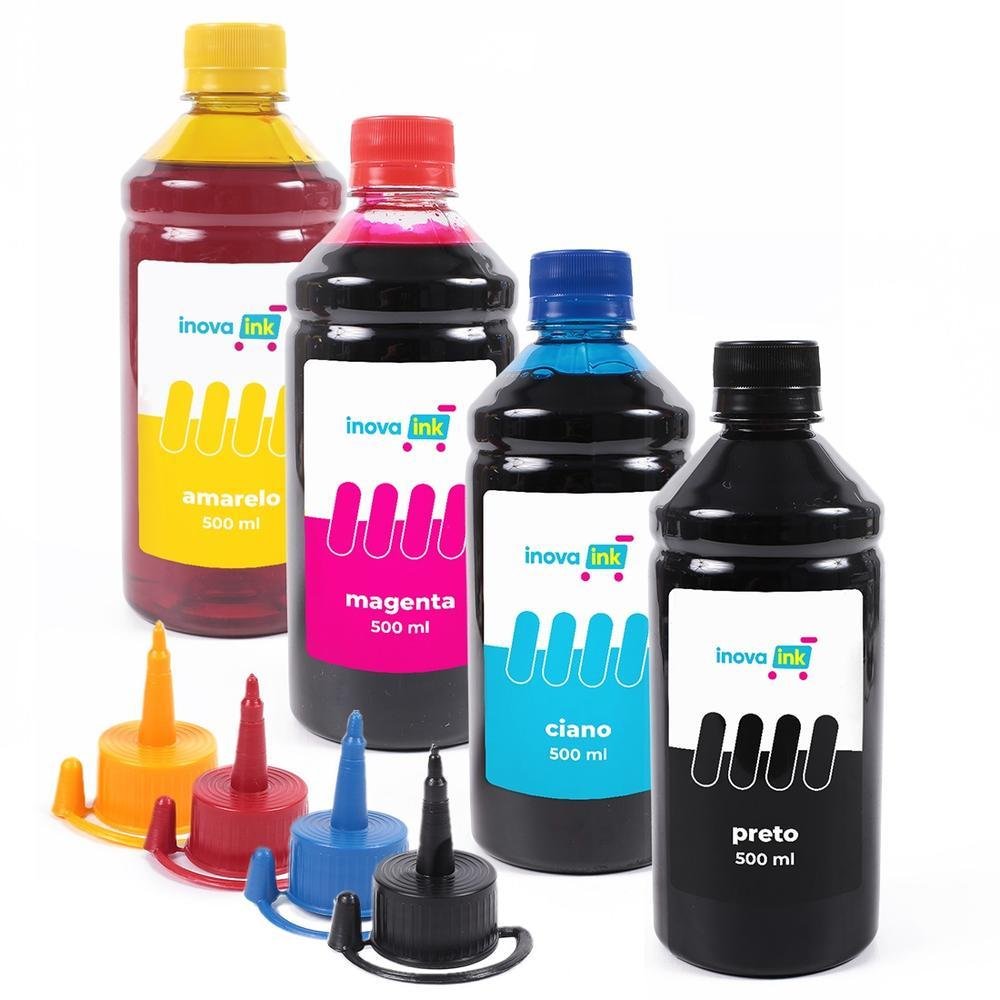 Kit 4 Tintas Inova Ink G3111 500ml KaBuM